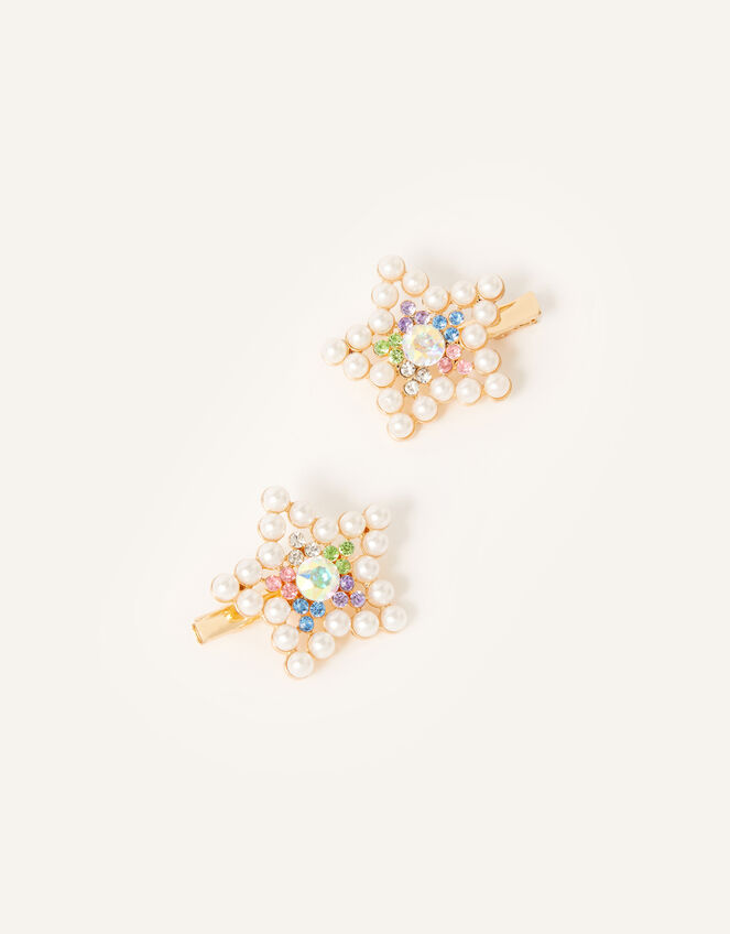 Rainbow Star Hair Clips