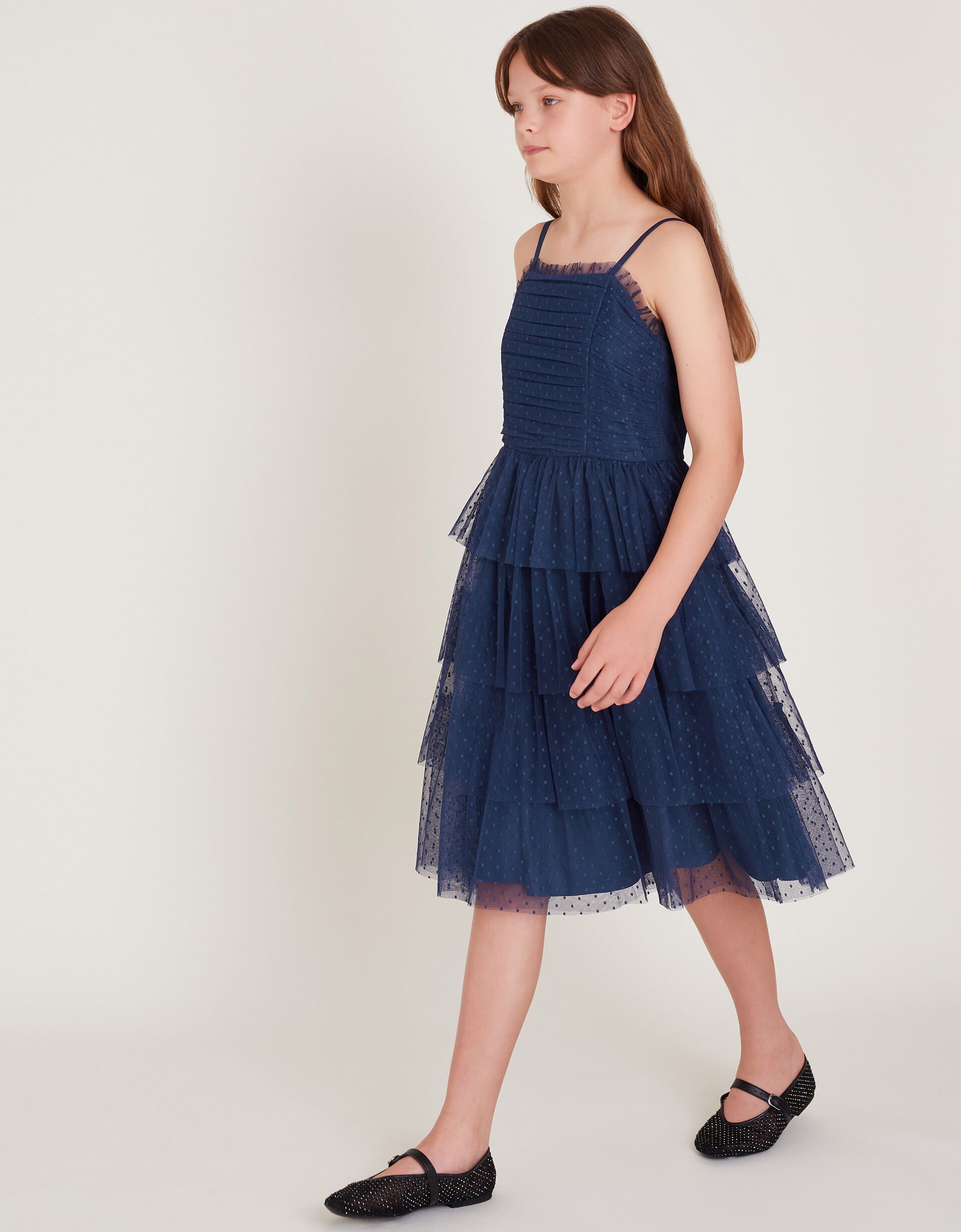 Inga Spot Tulle Prom Dress Blue | Prom Dresses & Shoes | Monsoon US.