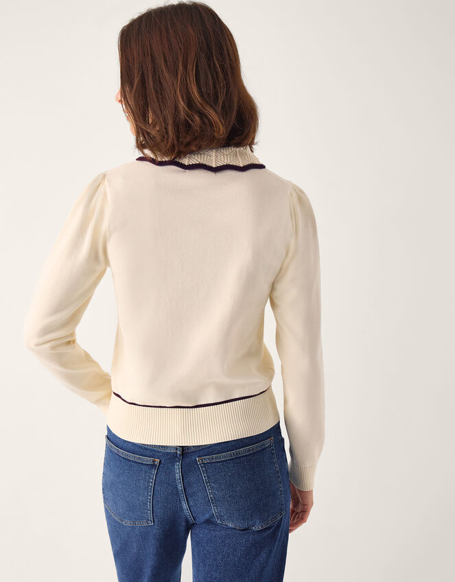 Carla Collar Jumper Ivory | Jumpers | Monsoon ROI.