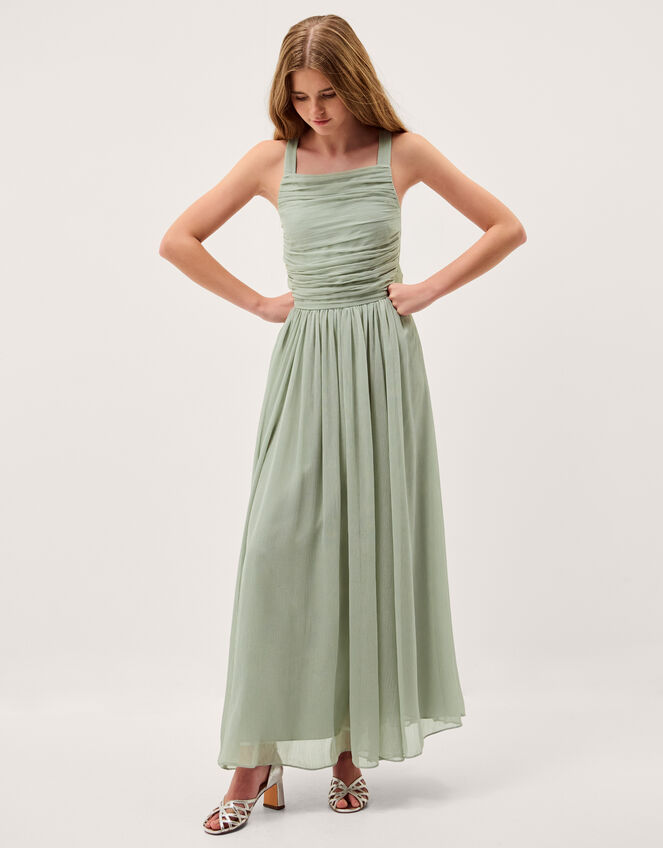 Ellay Cross Back Chiffon Prom Dress Green | Prom Dresses & Shoes ...