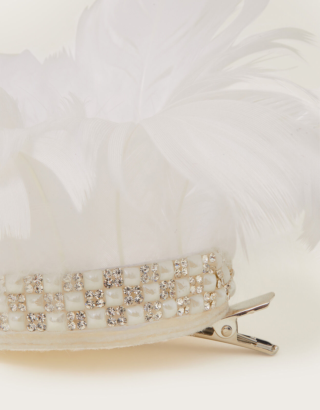 Feather Sparkle Crown Hair Clip
