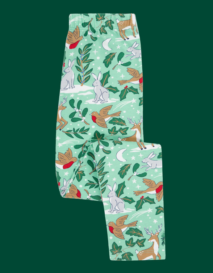 Frugi Libby Printed Leggings Green