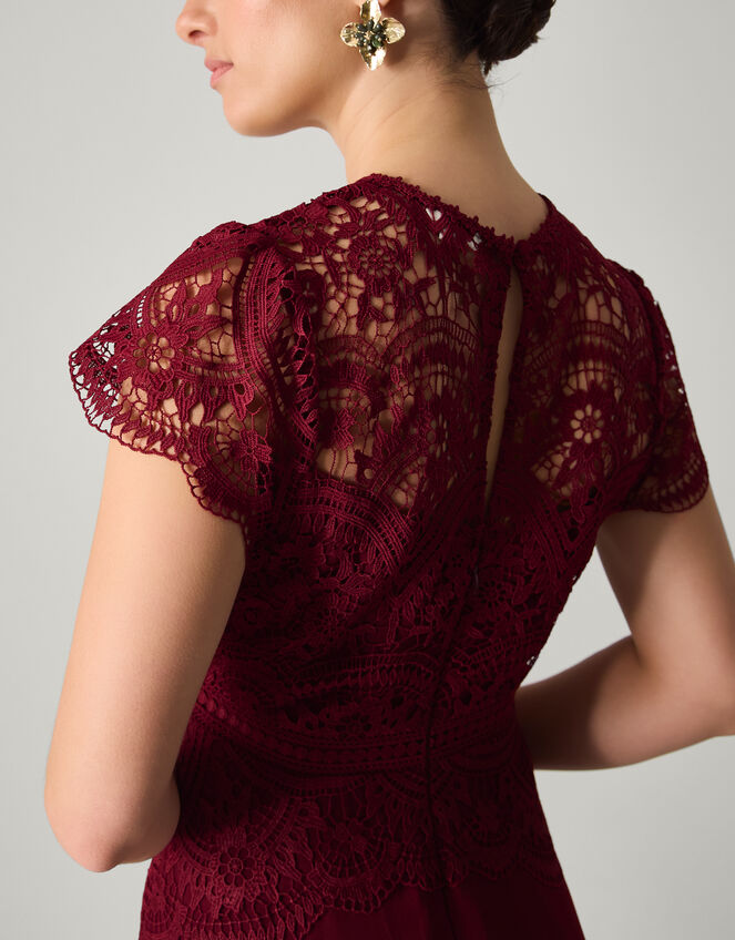 Monica Lace Bridesmaid Dress Red | Evening Dresses | Monsoon Global.