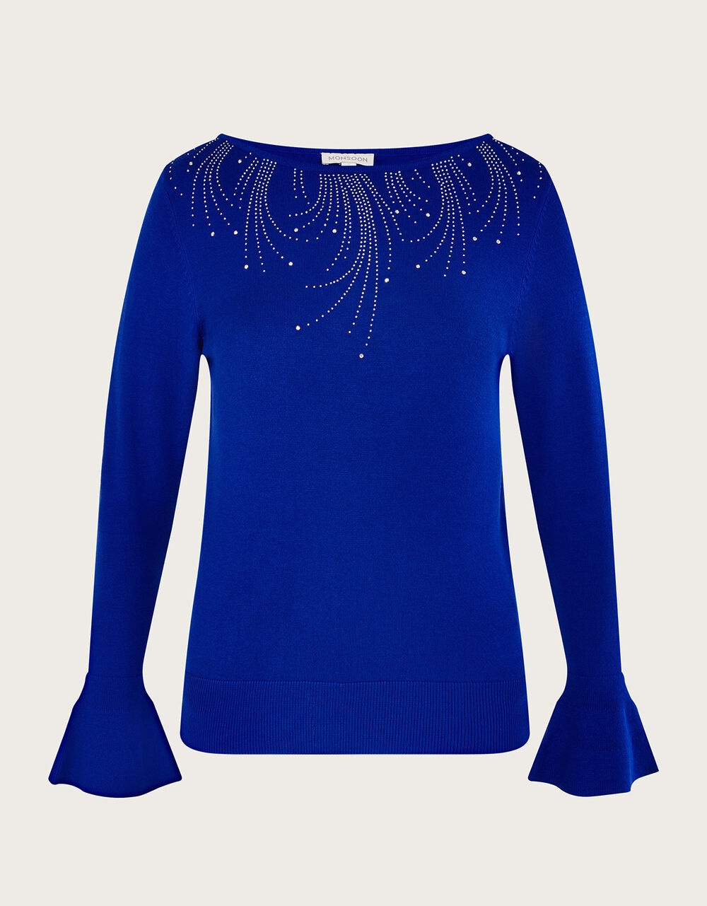 Trailing Heatseal Jumper with LENZING™ ECOVERO™ Blue | Jumpers ...