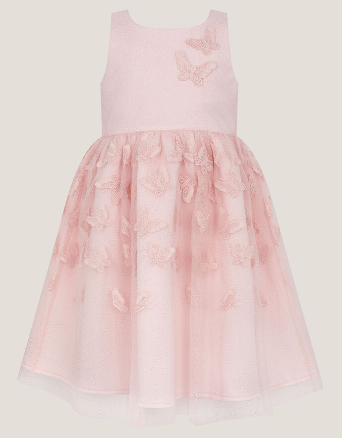 Mapel Butterfly Tulle Dress Pink | Girls' Dresses | Monsoon Global.