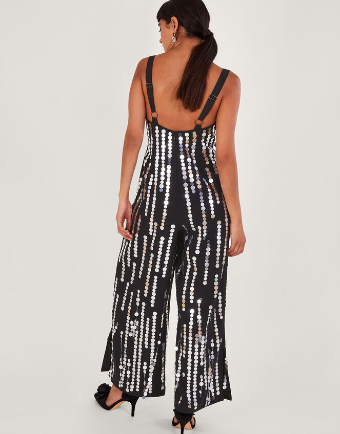 Cordelia Sequin Jumpsuit Silver