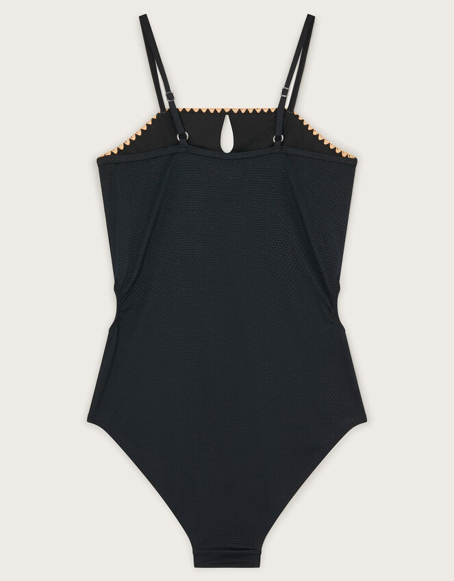 Texture Cut-Out Swimsuit Black | Girls' Beach & Swimwear | Monsoon Global.