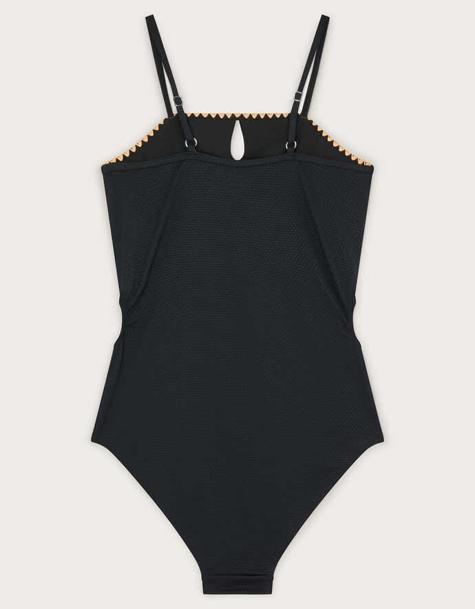 Texture Cut-Out Swimsuit Black | Girls' Beach & Swimwear | Monsoon US.