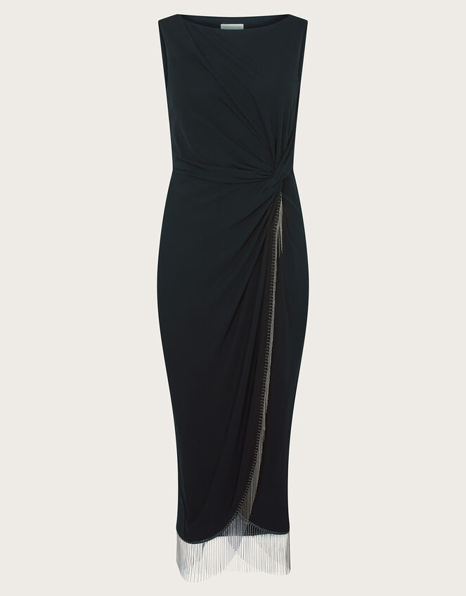 Fawn Fringe Dress Black | Maxi Dresses | Monsoon Global.