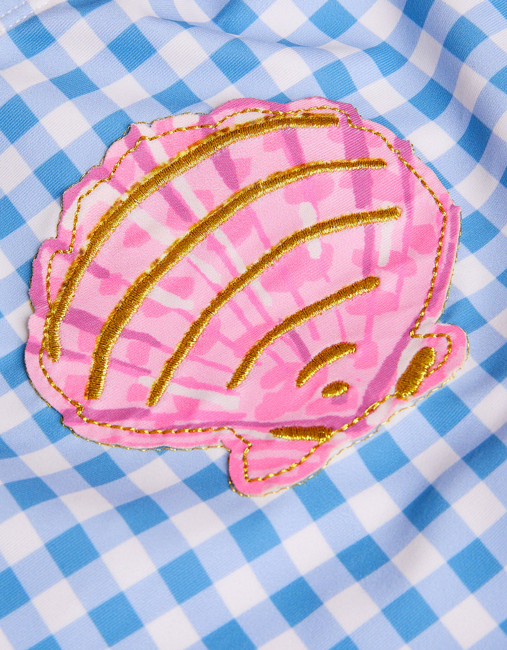 Baby Gingham Seashell Swimsuit Multi | Baby Girl Beach & Swimwear ...