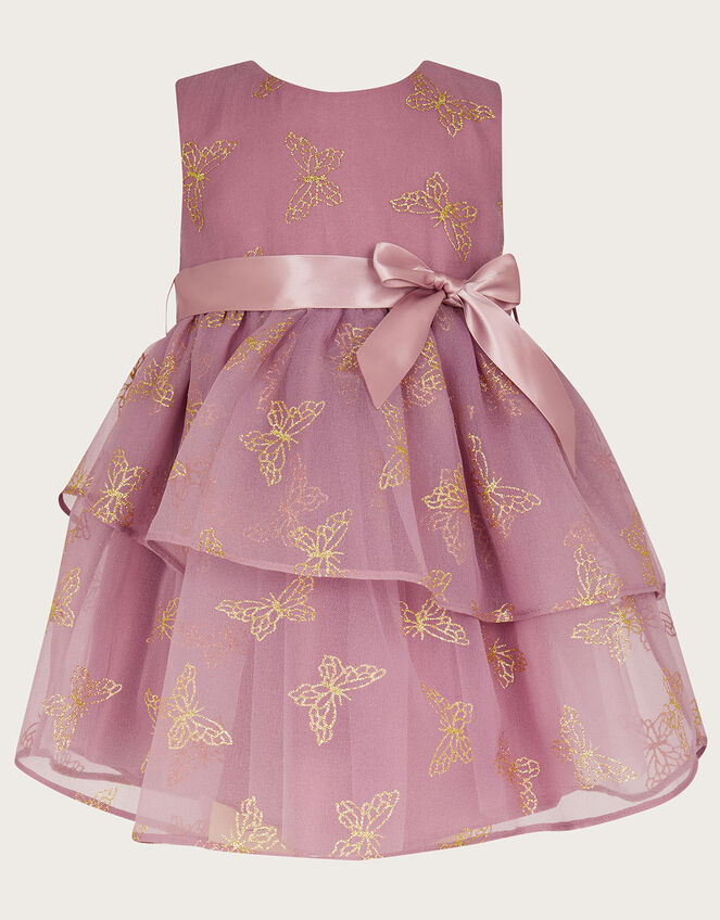 Baby Marcella Butterfly Tiered Dress Pink | Baby Girl Dresses | Monsoon ...