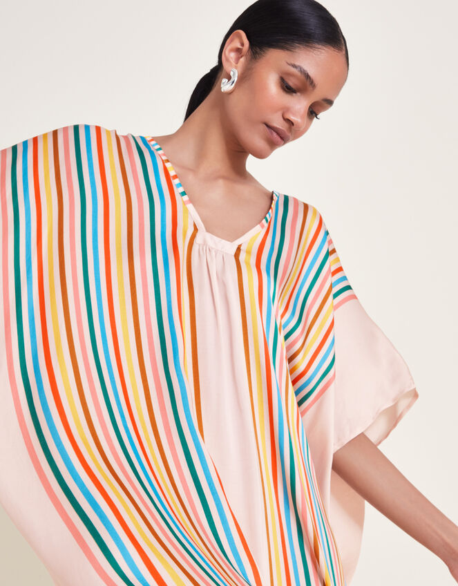 Opal Stripe Kaftan White | Kaftans & Kimonos | Monsoon US.