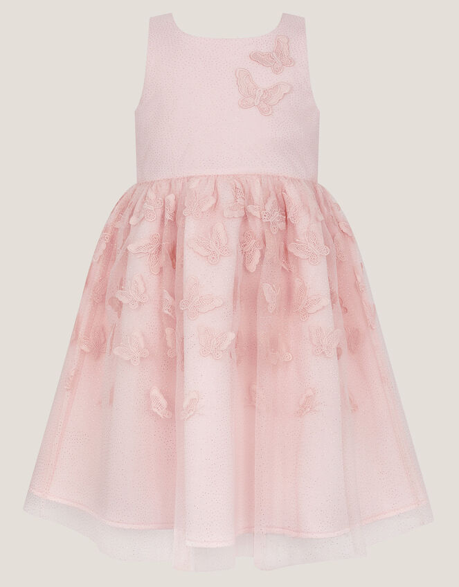 Mapel Butterfly Tulle Dress Pink | Girls' Dresses | Monsoon Global.