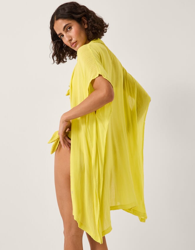 Anaka Beach Cover Up Shirt Green | Tops & T-shirts | Monsoon Global.