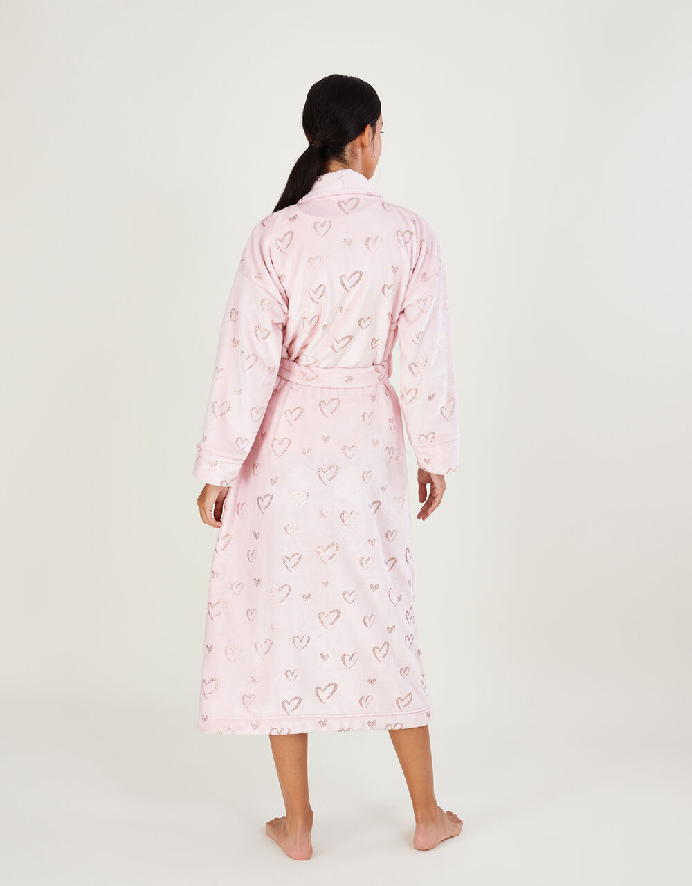 Heart Foil Dressing Gown Pink | Robes And Dressing Gowns | Monsoon Global.