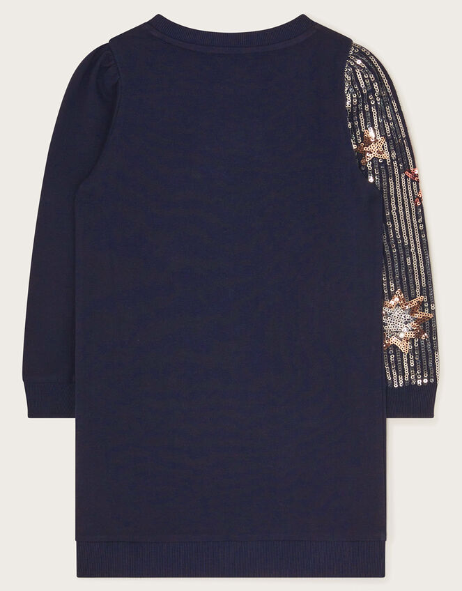 Sequin Star Embellished Tunic Blue Sequin Star Embellished Tunic Blue