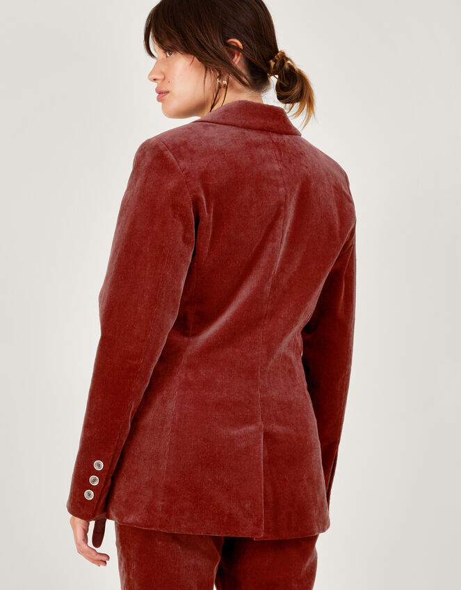 Justine Double Breasted Cord Blazer Copper