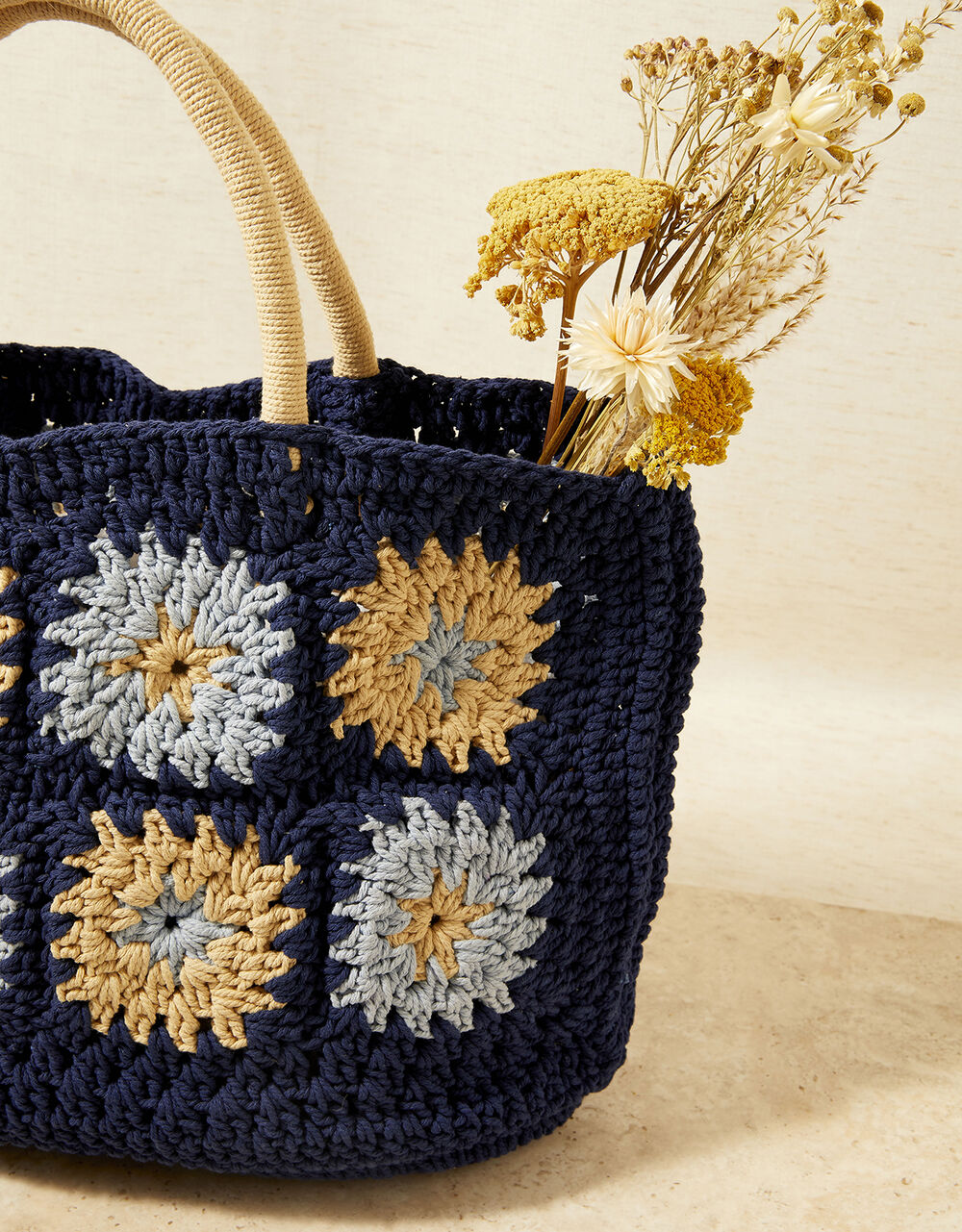 Circle Crochet Shopper Bag | Accessories | Monsoon Global.