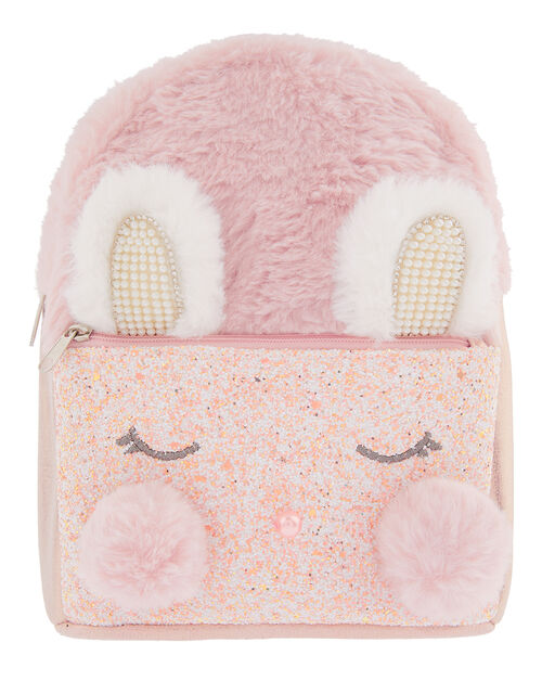 Penny Pearl Fluffy Bunny Backpack | Children's Bags | Monsoon Global.