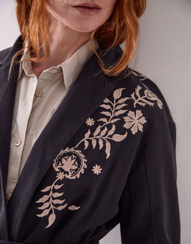 East Esme Embroidered Jacket Grey