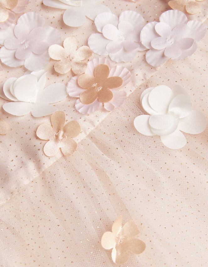 Baby Darcie 3D Flower Glitter Tulle Dress Gold | Baby Girl Dresses ...