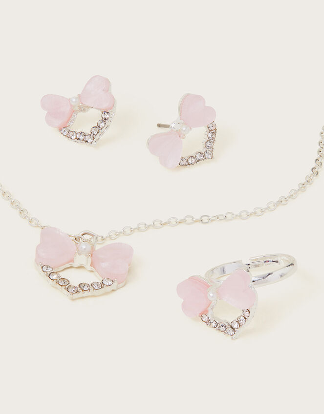 Bow Heart Jewellery Set | Accessories | Monsoon Global.