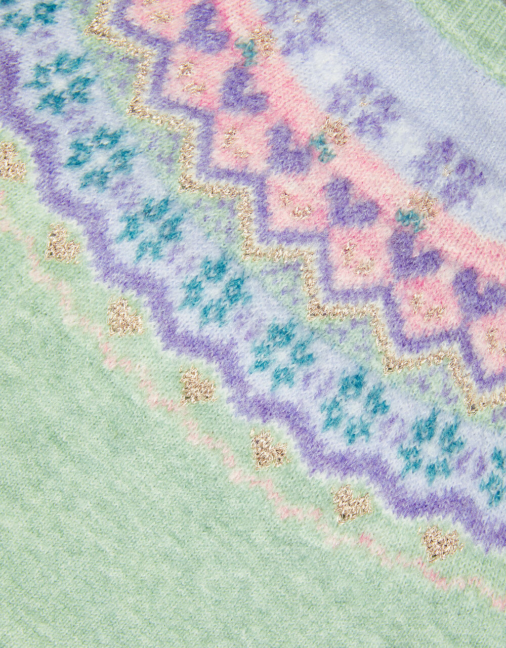 Fair Isle Knit Dress Green | Girls' Dresses | Monsoon US.