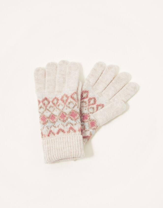 Fair Isle Knit Gloves | Accessories | Monsoon Global.