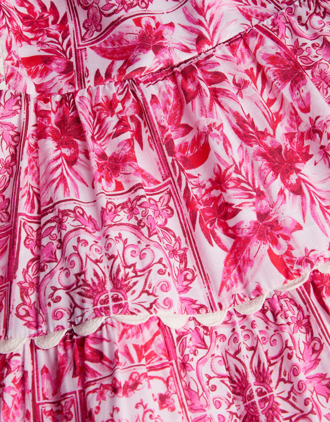 Tile Print Sleeveless Dress Pink | Girls' Dresses | Monsoon US.