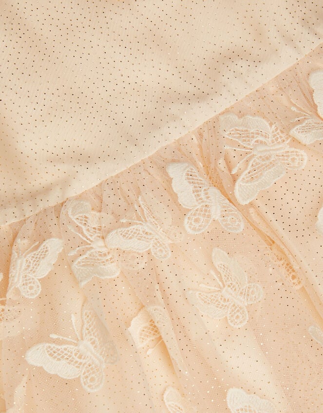 Mapel Butterfly Tulle Dress Natural | Girls' Dresses | Monsoon Global.