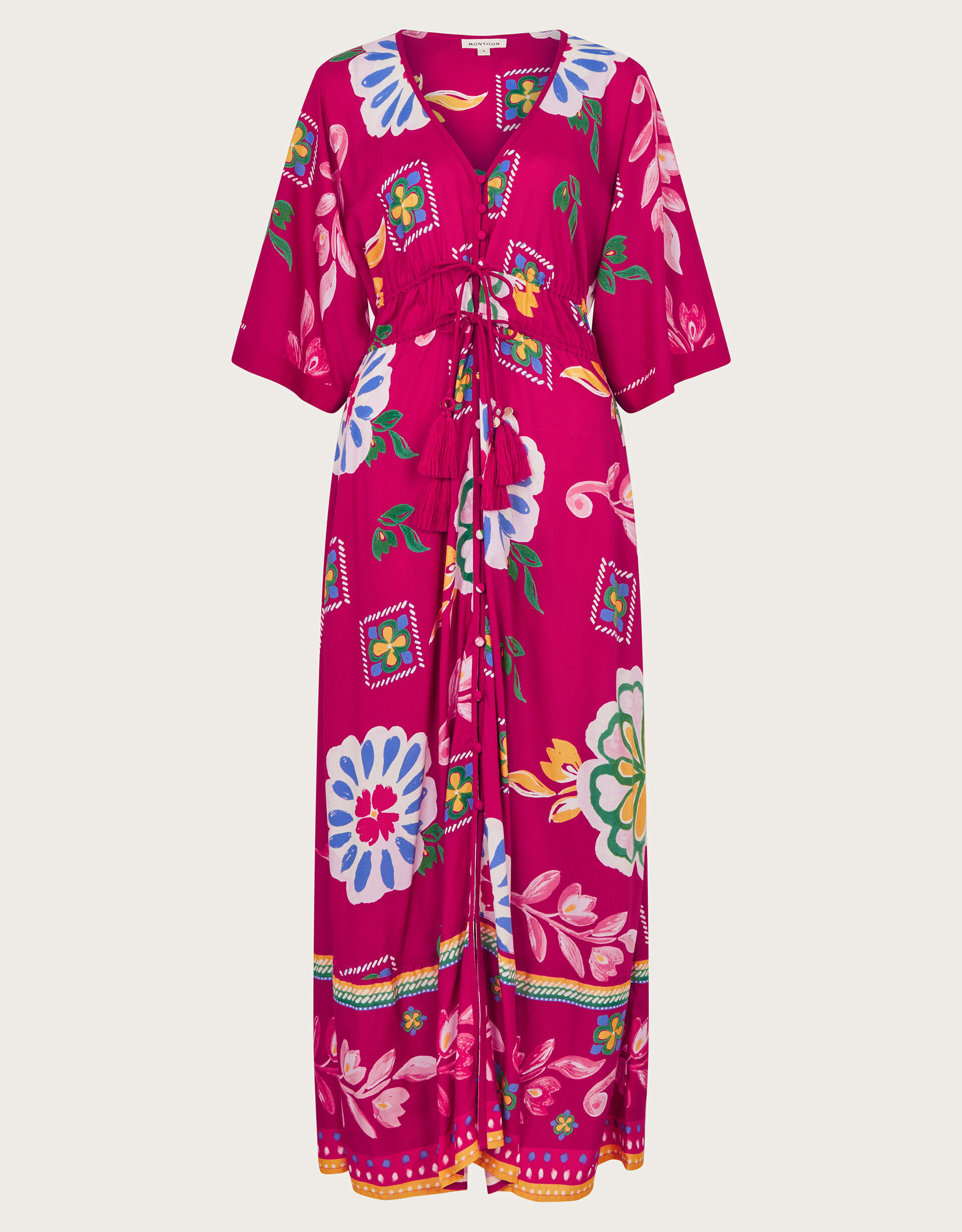 Prim Floral Maxi Dress Pink