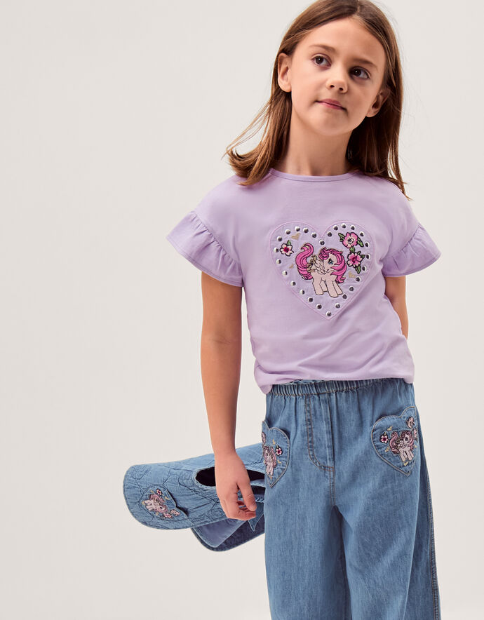 Monsoon x My Little Pony Embroidered T-Shirt Purple | Girls' Tops & T ...