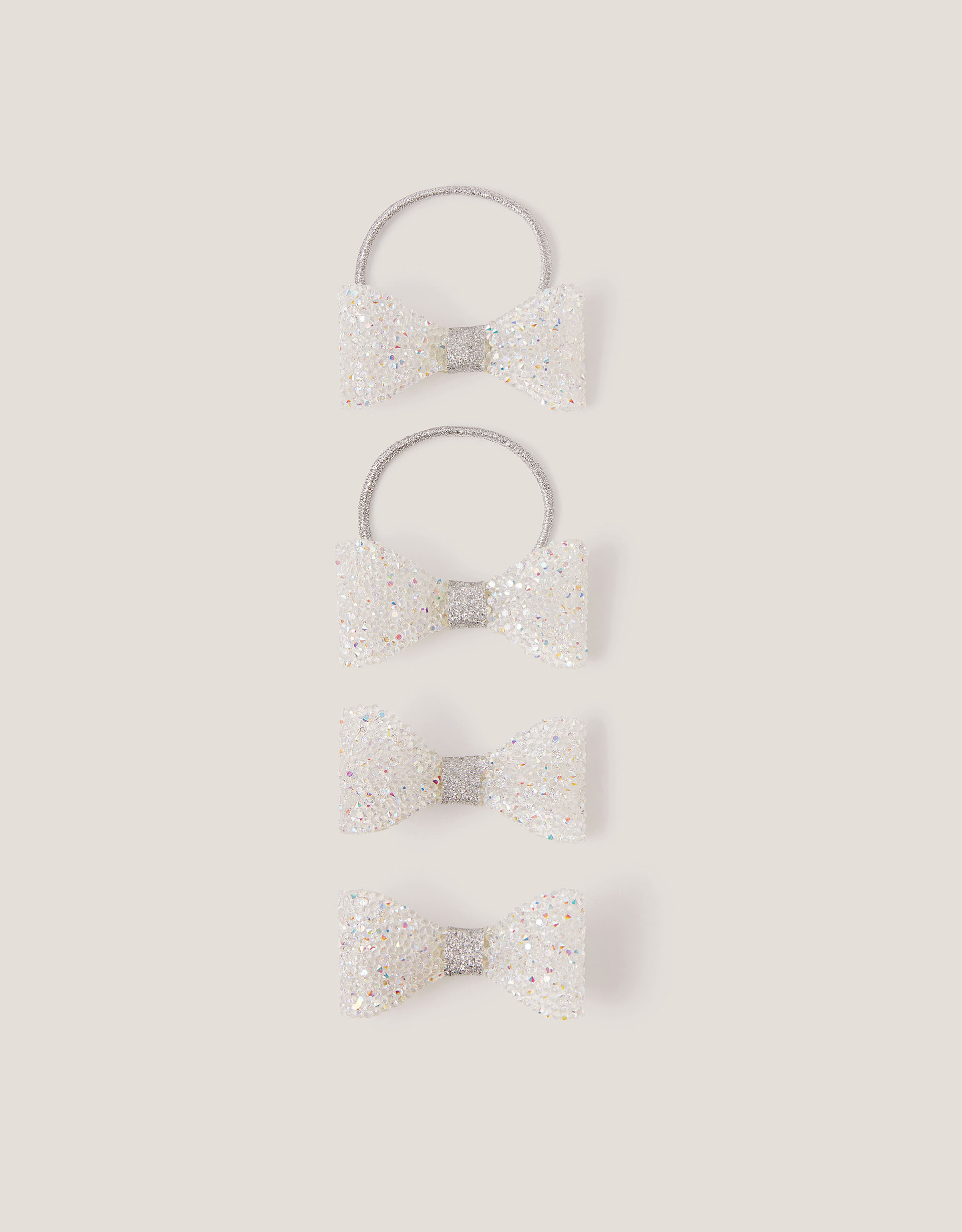 4-Pack Sparkle Bow Hair Bands & Clips | Accessories | Monsoon Global.