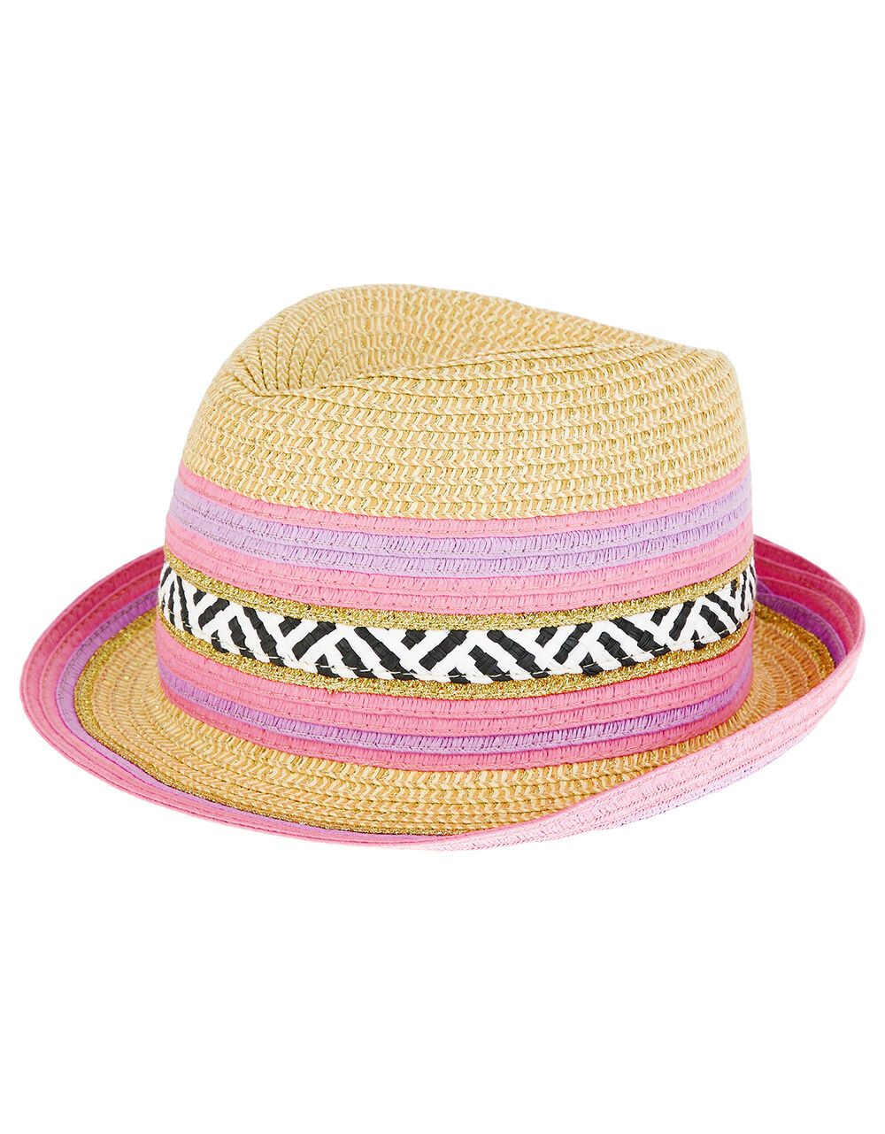 Stripe Trilby Hat Multi | Hats & Sunglasses | Monsoon Global.