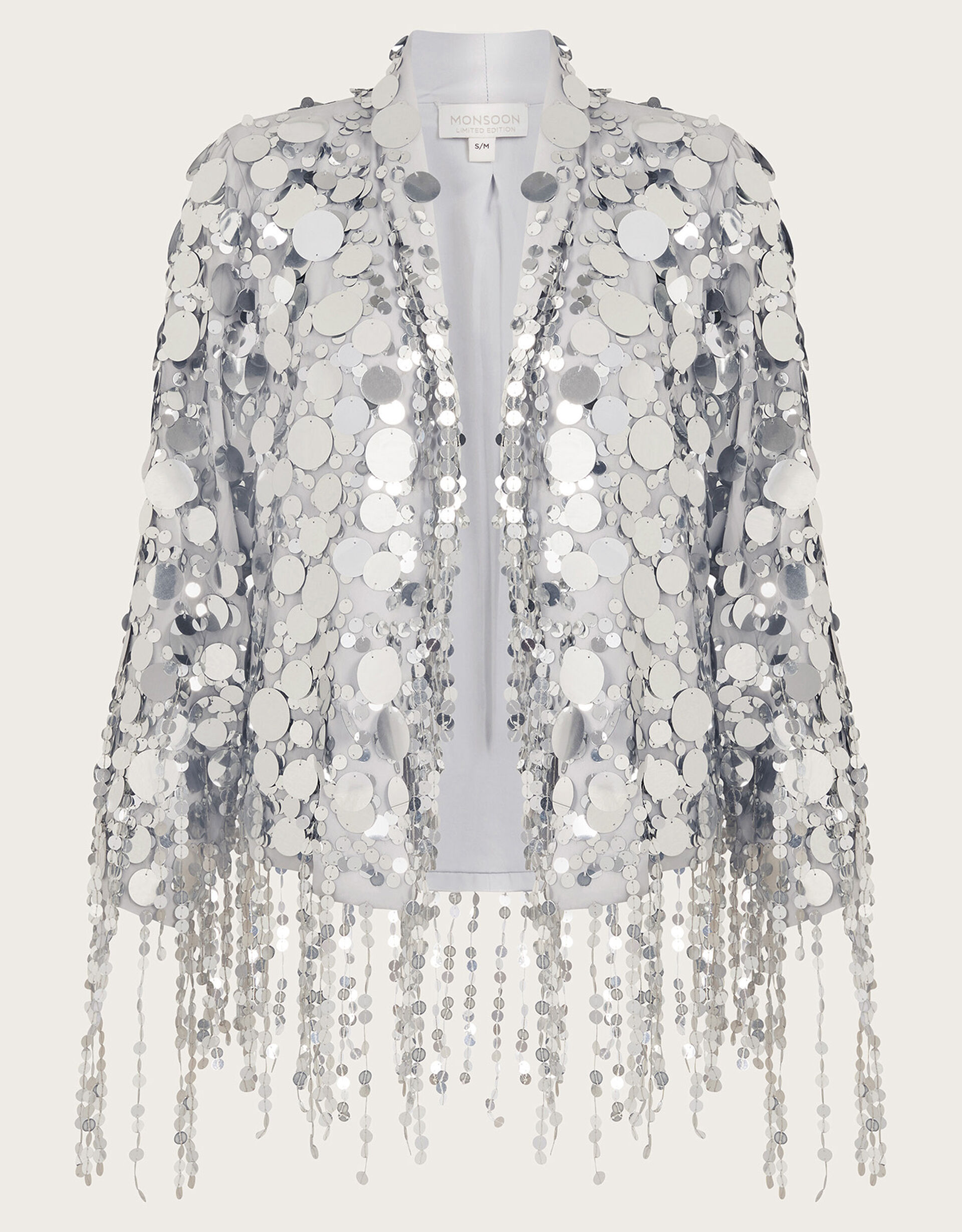 Solange Sequin Jacket Silver