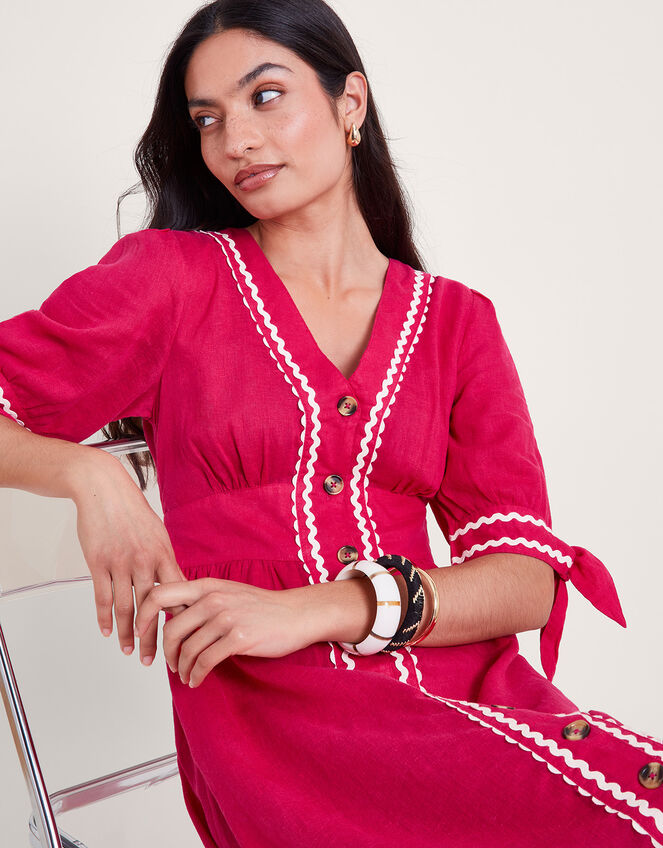 Lita Ric Rac Dress Pink | Day Dresses | Monsoon Global.