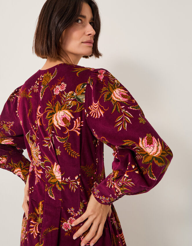 Yasmina Floral Fit & Flare Midi Dress Red | Day Dresses | Monsoon ROI.