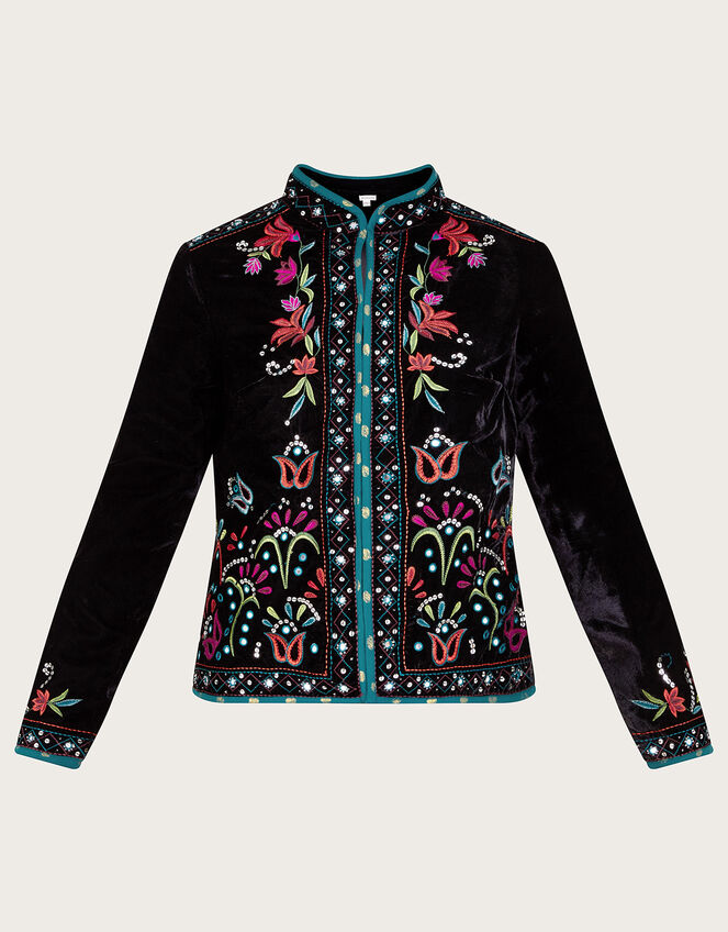 Maeve Embroidered Jacket Black