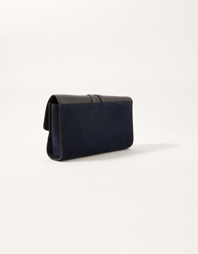 Leather O-Ring Clutch Bag