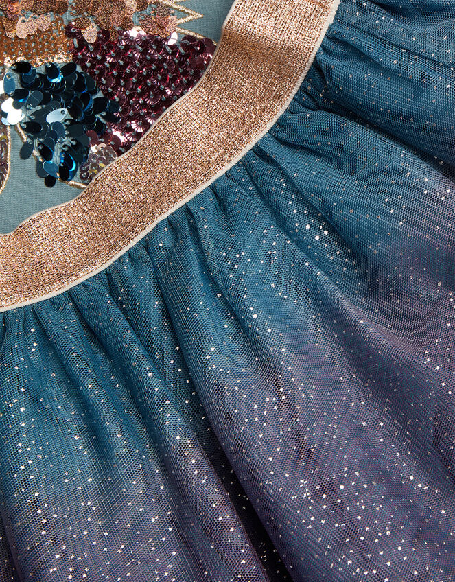 Butterfly Top and Disco Skirt Set Blue
