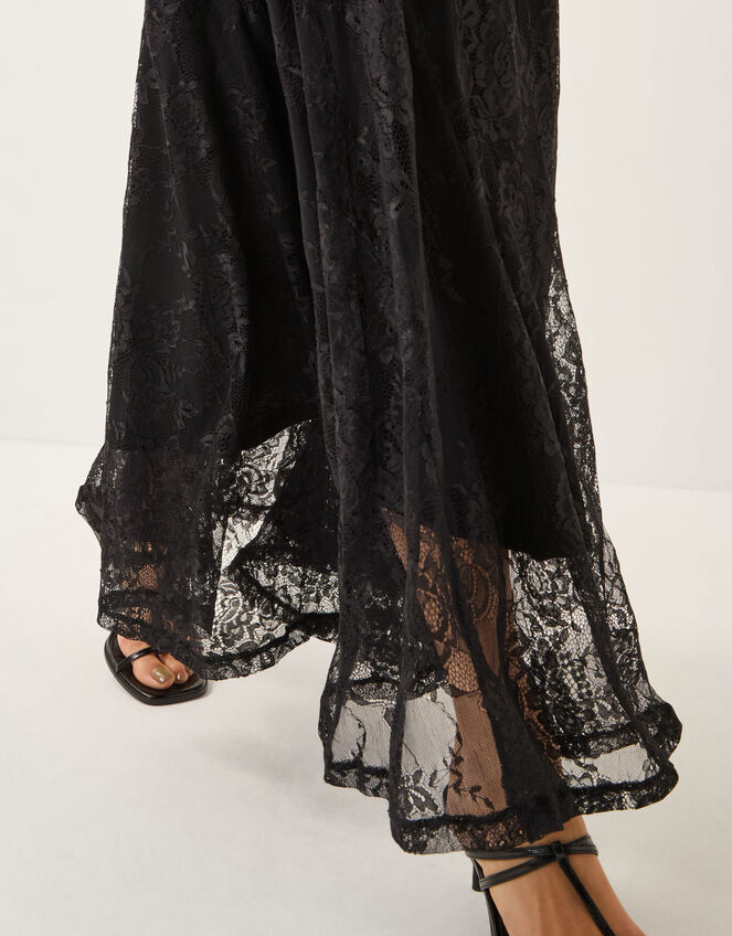 Luna Lace Maxi Skirt Black | Skirts | Monsoon ROI.