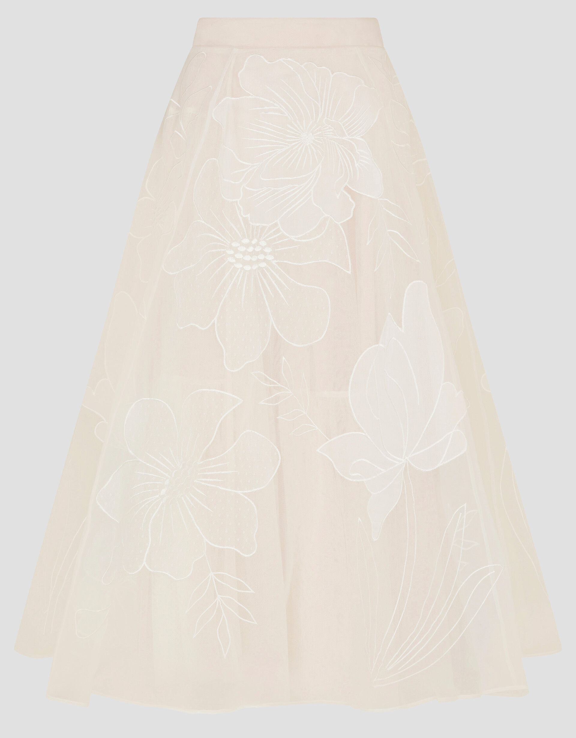 Rosie Embroidered Floral Bridal Skirt Ivory | Skirts | Monsoon US.