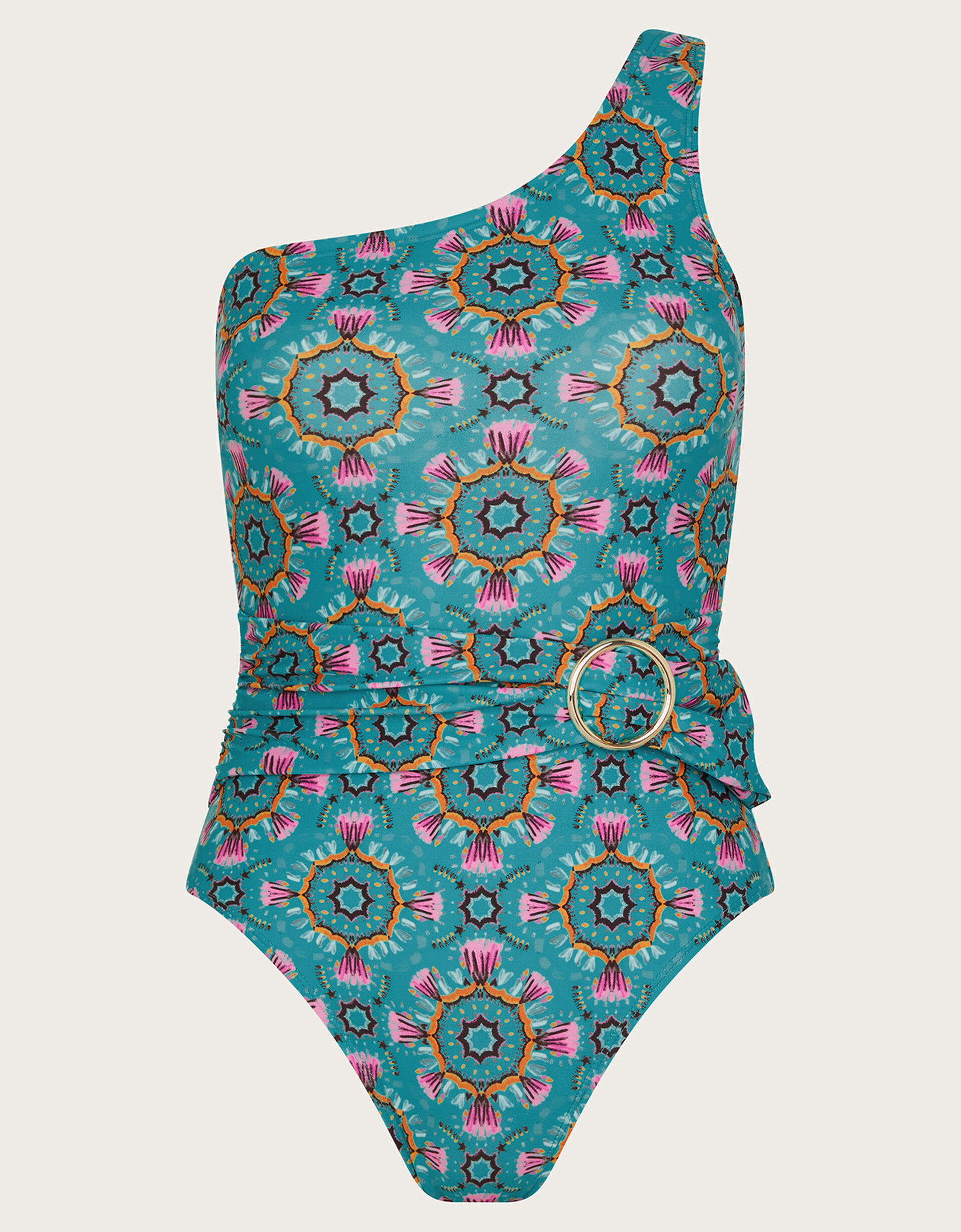 Carla Belted Swimsuit Teal