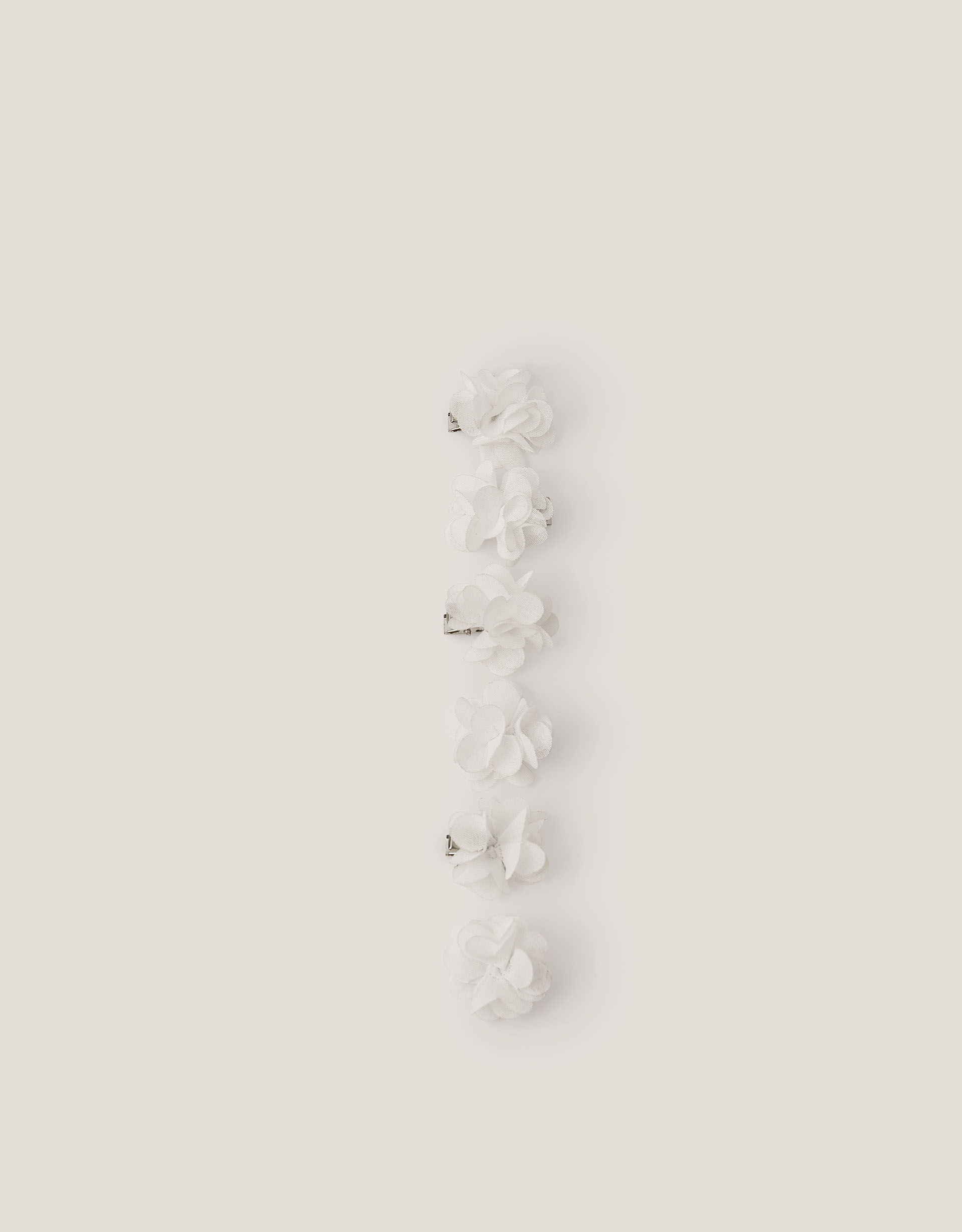 6-Pack Mini Pom Pom Hair Clips Ivory | Children's Accessories $15 ...