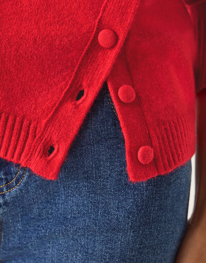 Bray Asymmetrical Button Jumper Red | Jumpers | Monsoon Global.