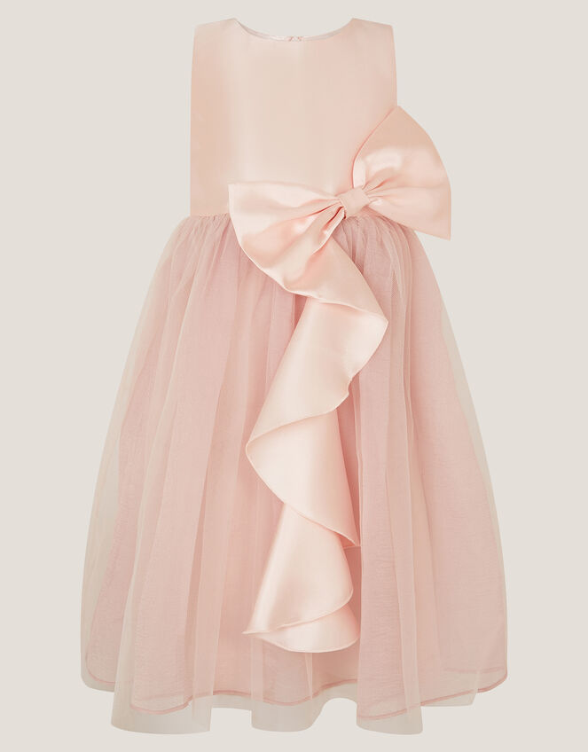 Waterfall Bow Tulle Dress Pink | Girls' Dresses | Monsoon US.