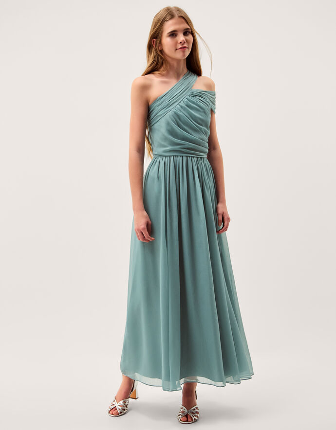 Arianna One Shoulder Tulle Prom Dress Green | Prom Dresses & Shoes ...