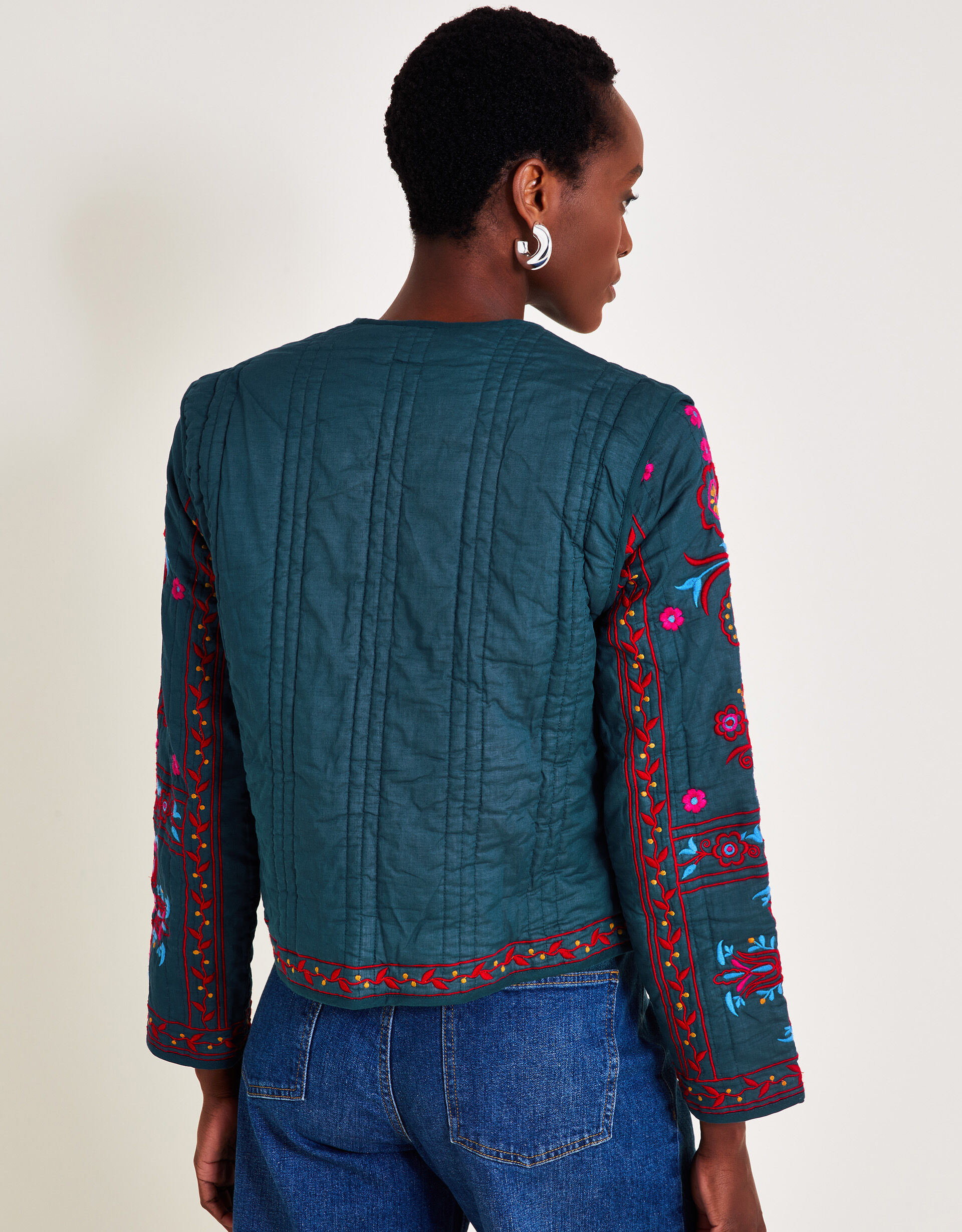 Matilda Tie Jacket Blue | Women's Jackets | Monsoon US.