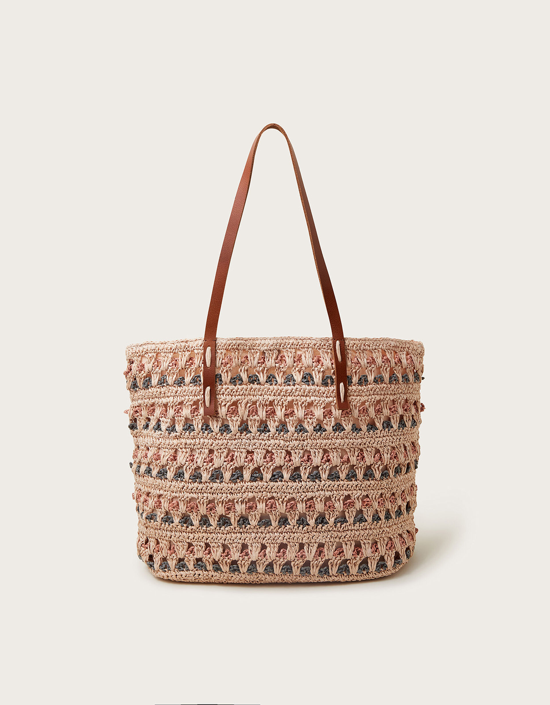 Tonal Raffia Shopper Bag | Accessories | Monsoon US.