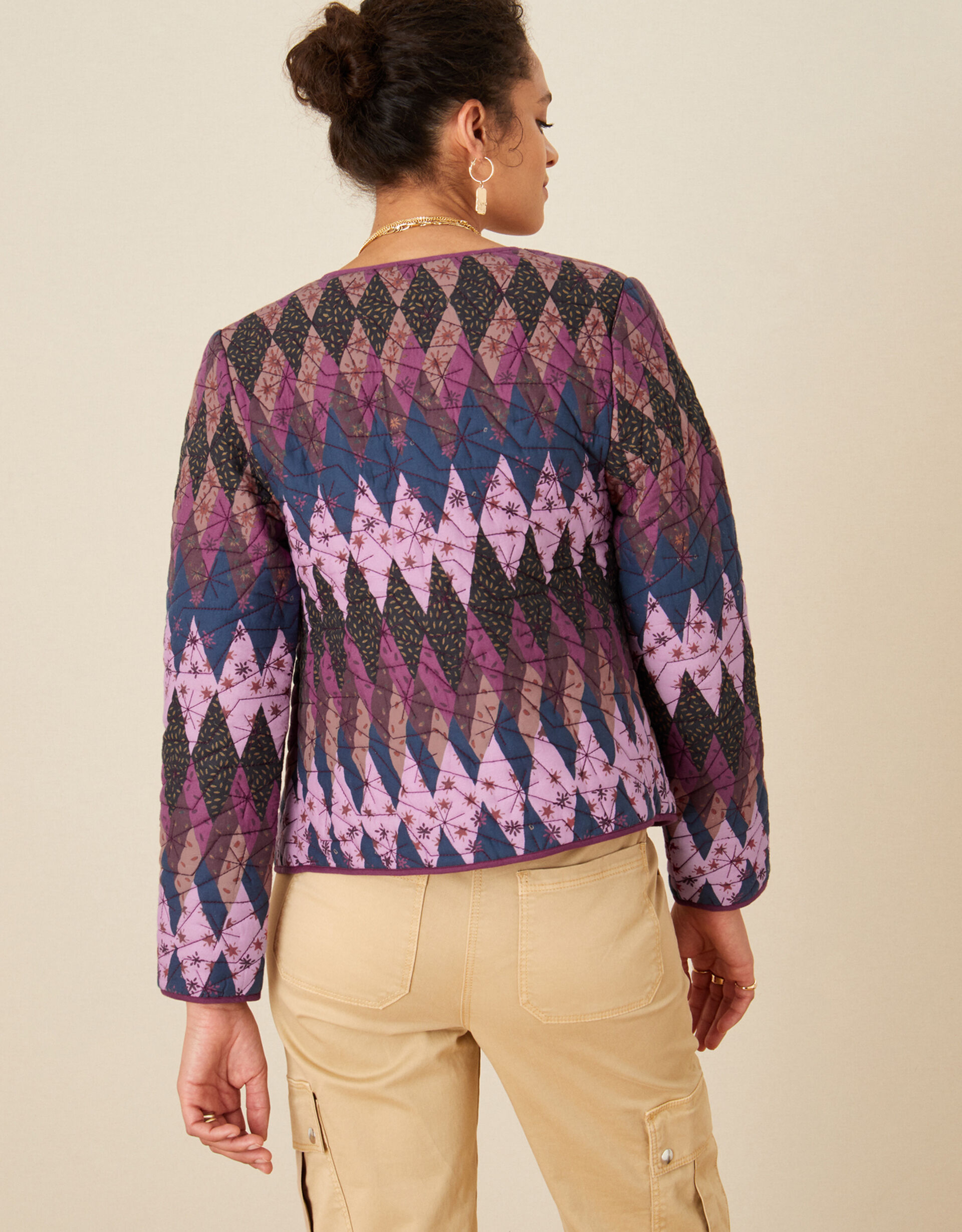 Gianna Jacket in Organic Cotton Red